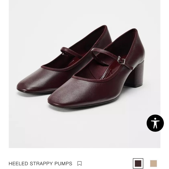 Zara | Shoes | Zara Burgundy Leather Strappy Pumps | Poshmark
